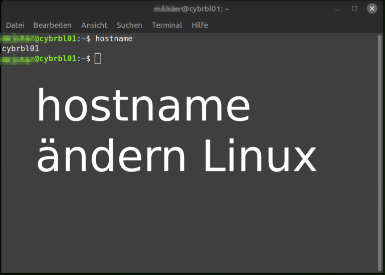 Linux Hostname ändern | change linux hostname - KISCANDO
