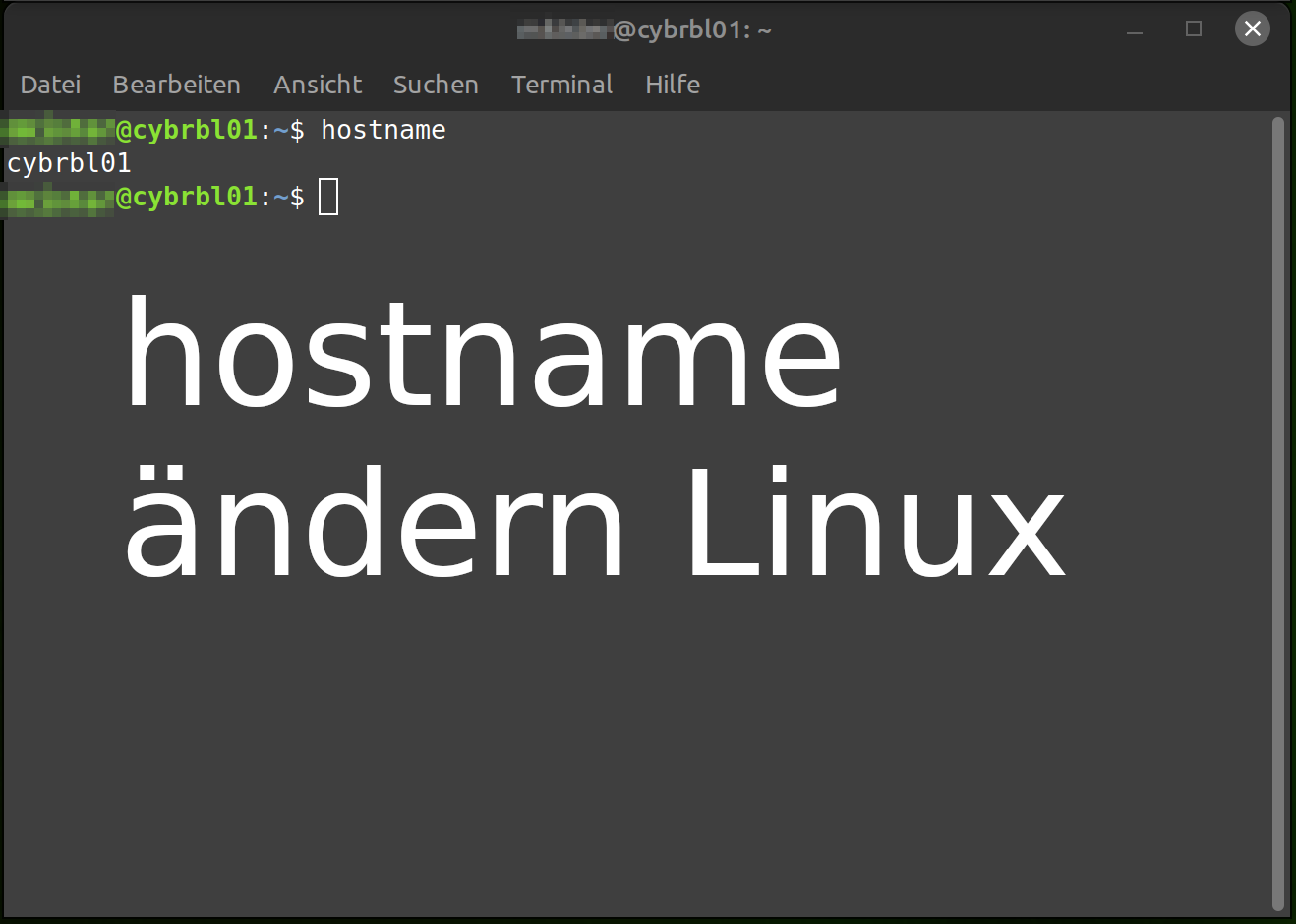 Linux Hostname ändern | change linux hostname - KISCANDO